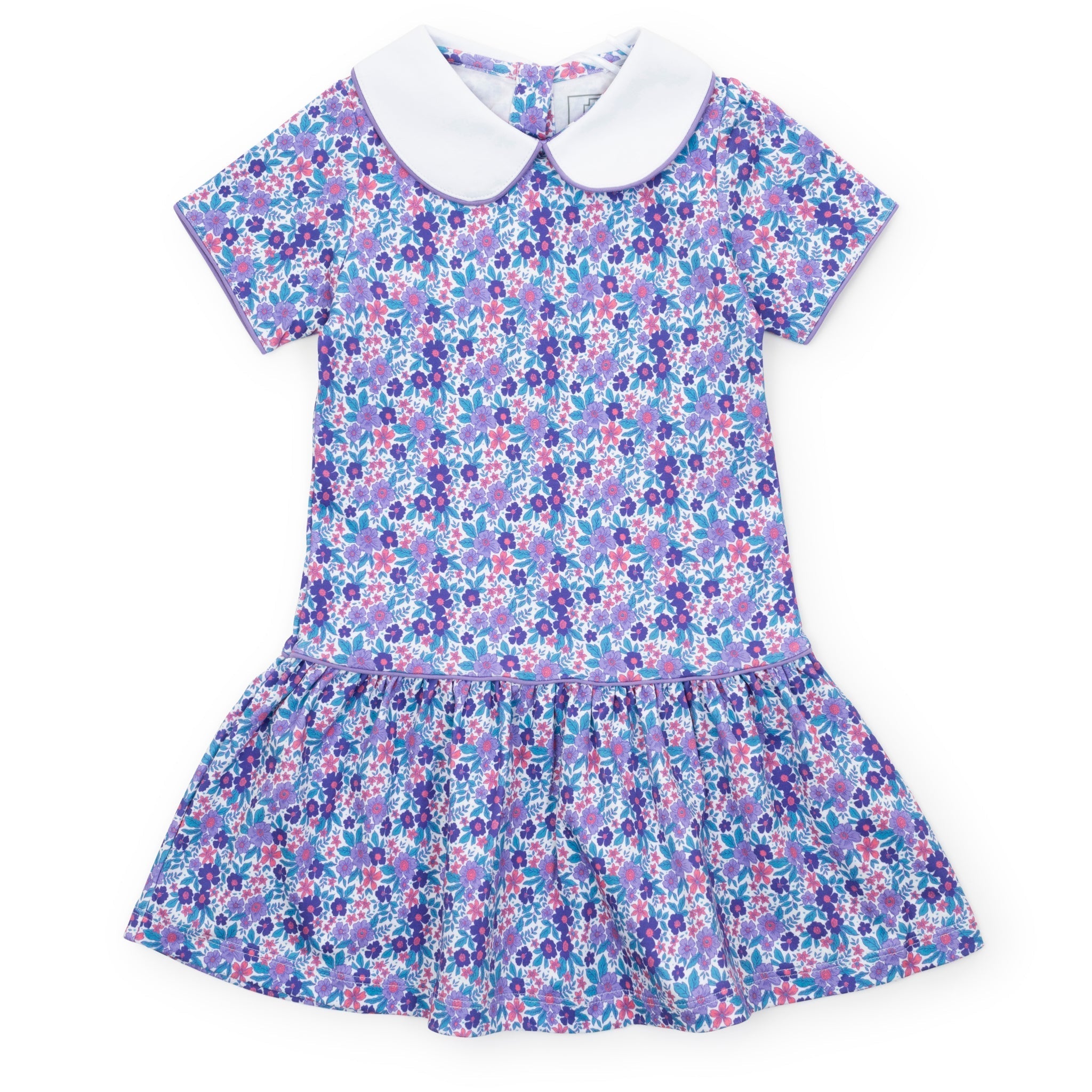 Lila and Hayes Libby Girls' Dress - Blackberry Floral – Jojo Mommy