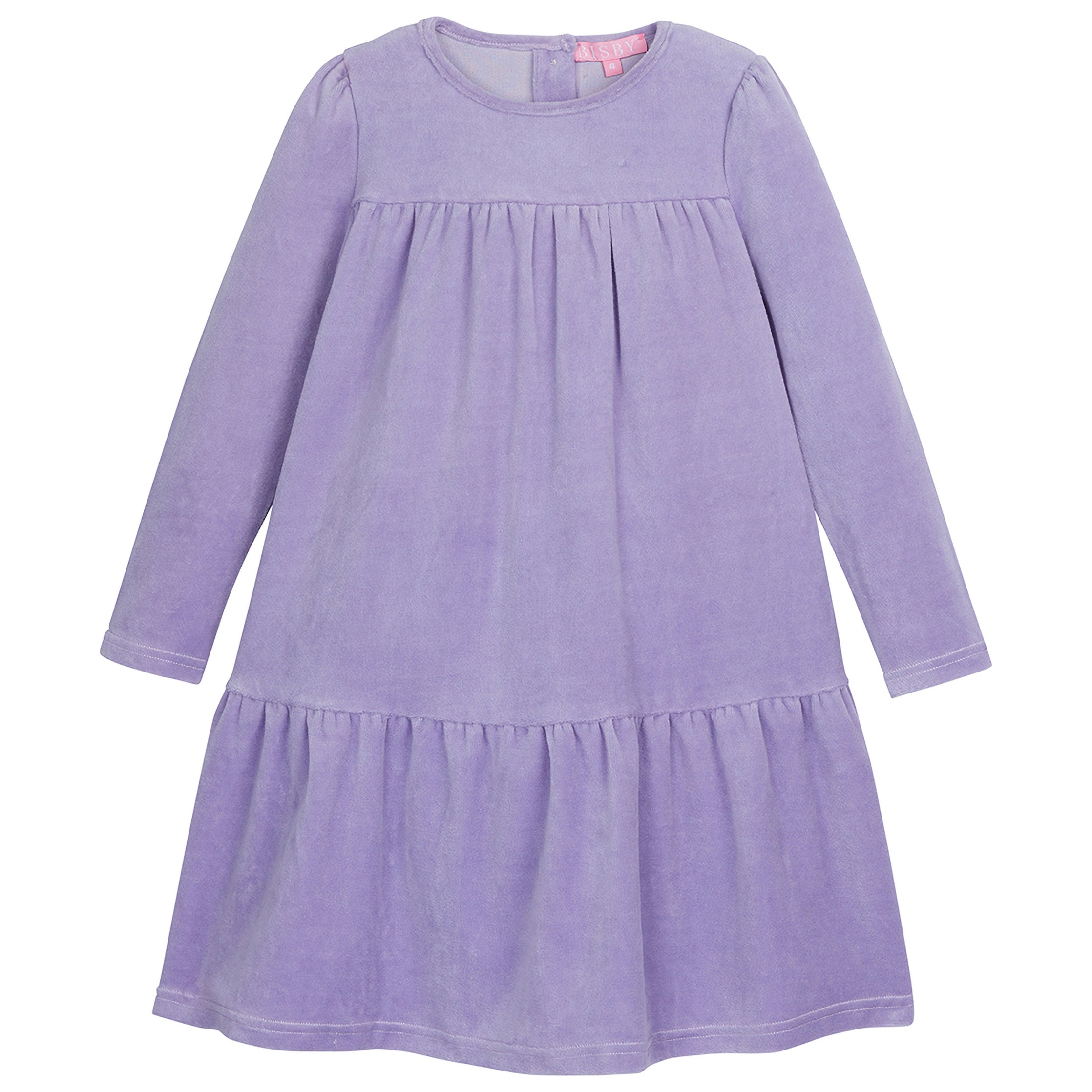 Bisby Lisle Dress - Lilac Velour – Jojo Mommy