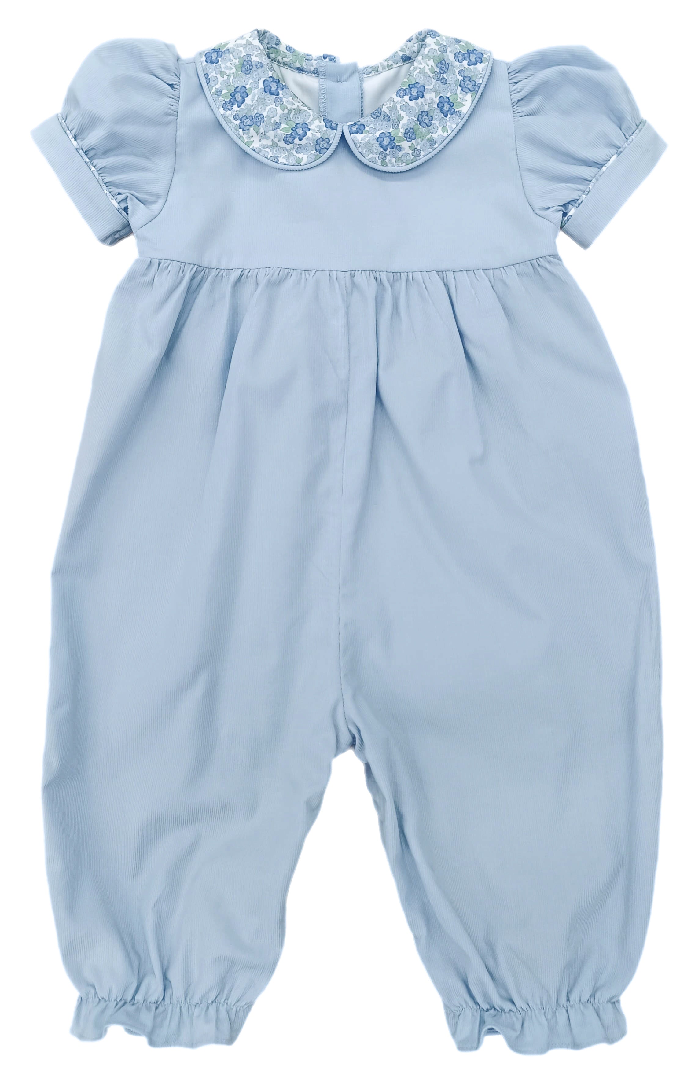 James and Lottie Blue Floral Cord Payton Long Bubble – Jojo Mommy