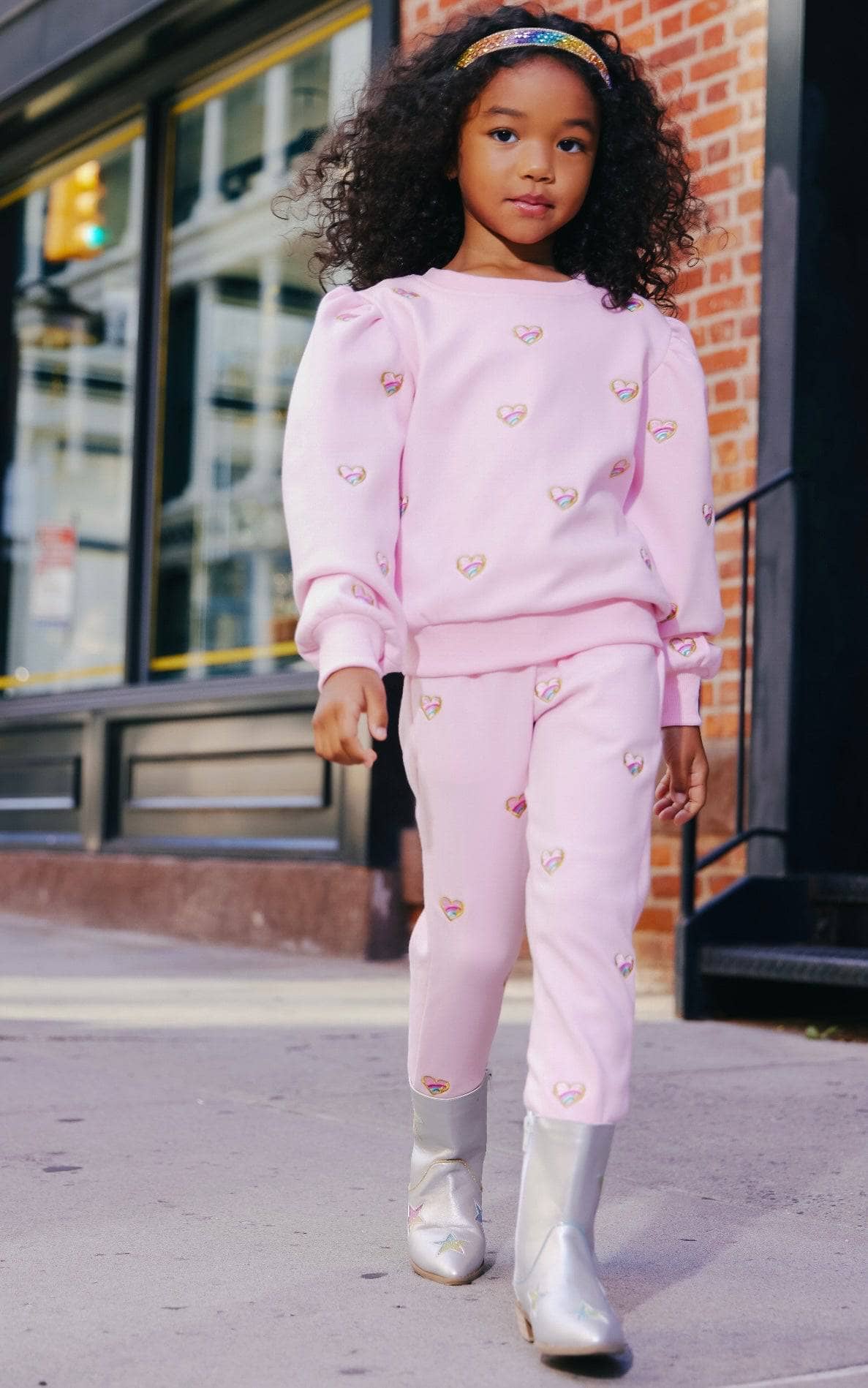 Lola and the Boys Embroidered Heart All Over Set – Jojo Mommy