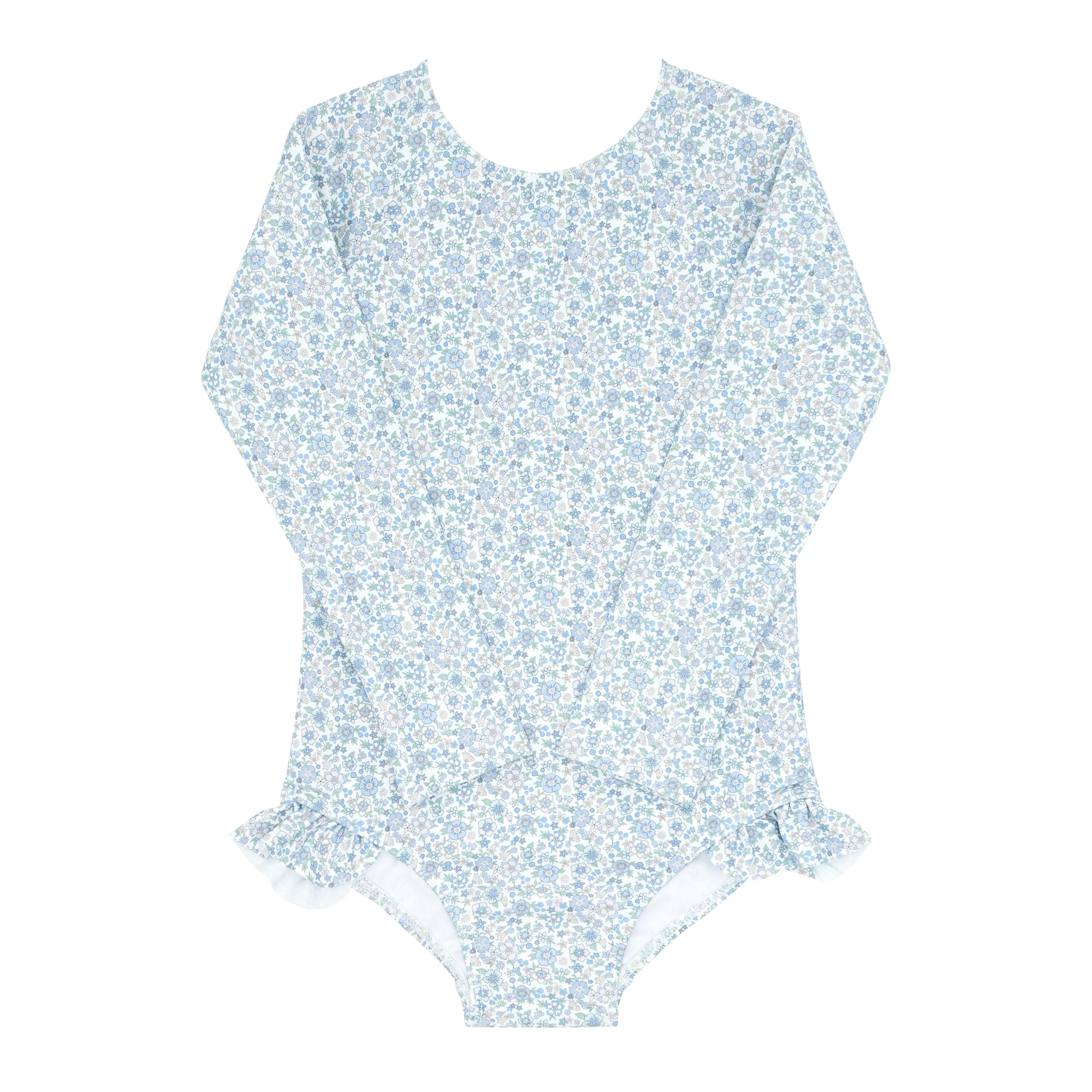 Minnow Slate Floral One Piece Rash Guard – Jojo Mommy